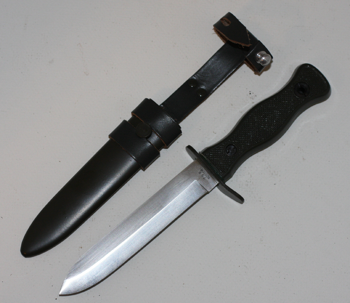 WEST GERMAN ARMY STYLE BUNDESWEHR FIGHTING KNIFE BLADE MARKED TSR ...